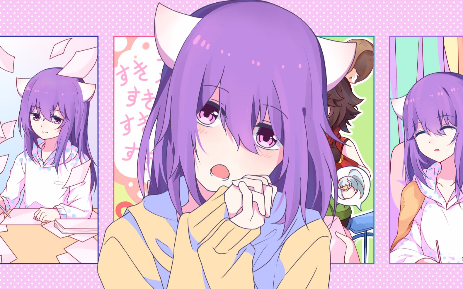 狐白想要变得可爱(完整版)描改【王者荣耀手书】(cp信白)