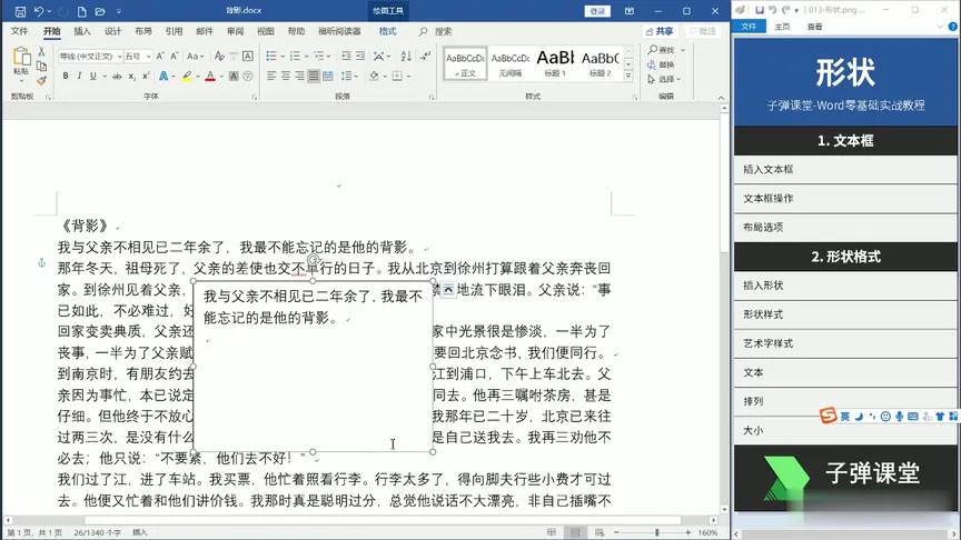 Word零基础实战自学精品教程:第21讲,文本框