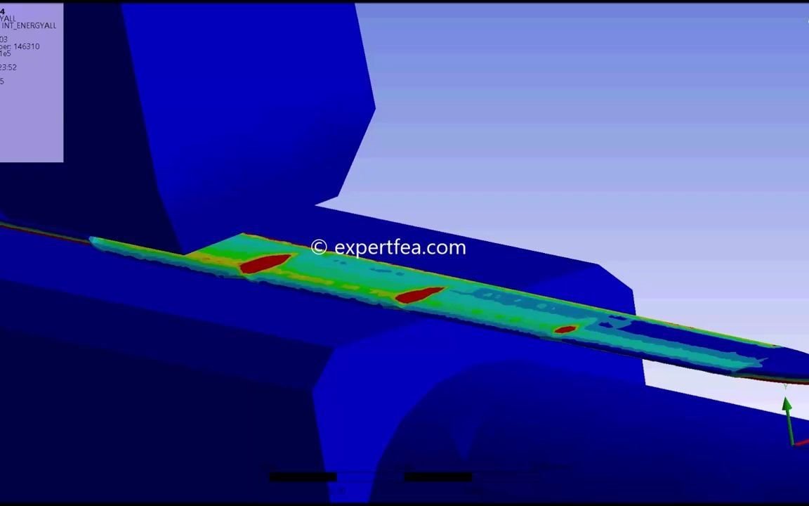 基于ANSYS显示动力学的宝剑铸造过程的模拟(塑性变形和热)