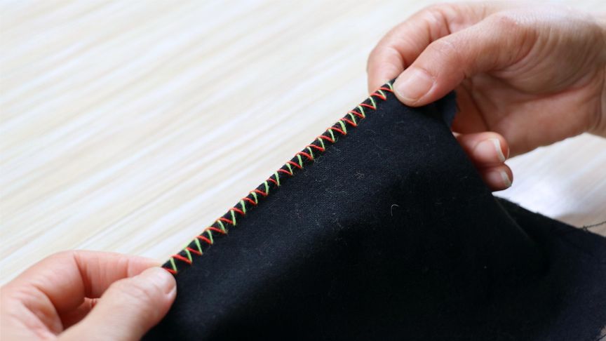 手缝锁边针法,0基础慢动作教会你,完美包住毛边,简单实用