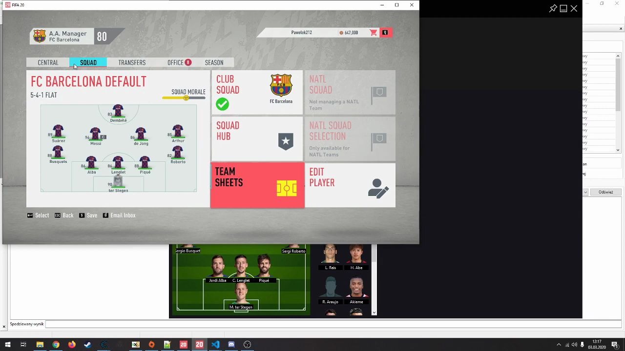 FIFA20CE教程:在经理生涯模式中编辑调整球队阵型Editing Formations