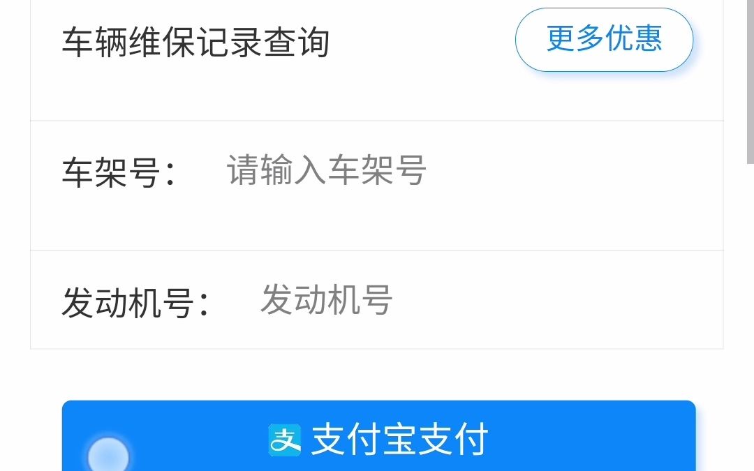 车辆维保记录查询