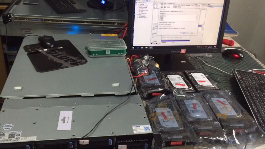 华为NAS存储服务器6块8TB SAS Raid6 阵列数据恢复