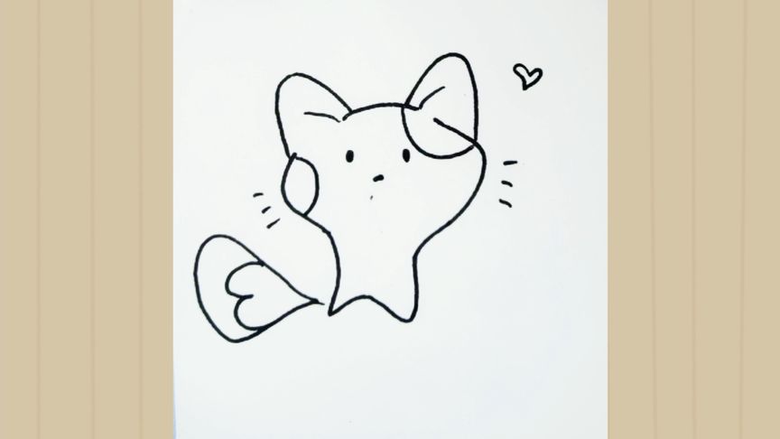 小猫咪简笔画,简单好学,记得收藏哟