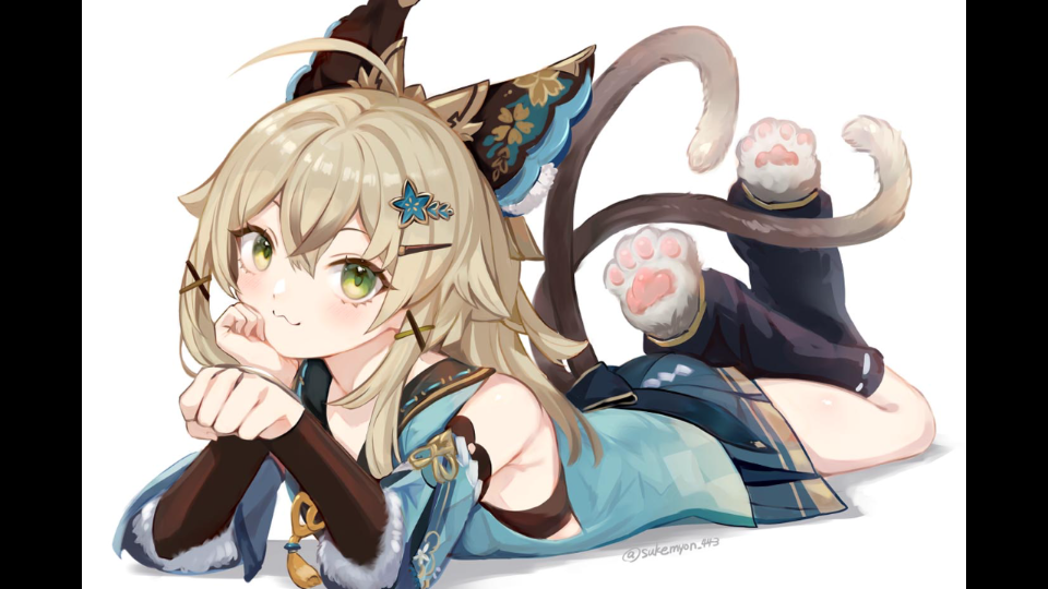 原神美图分享—可爱的猫猫—绮良良_游戏热门视频
