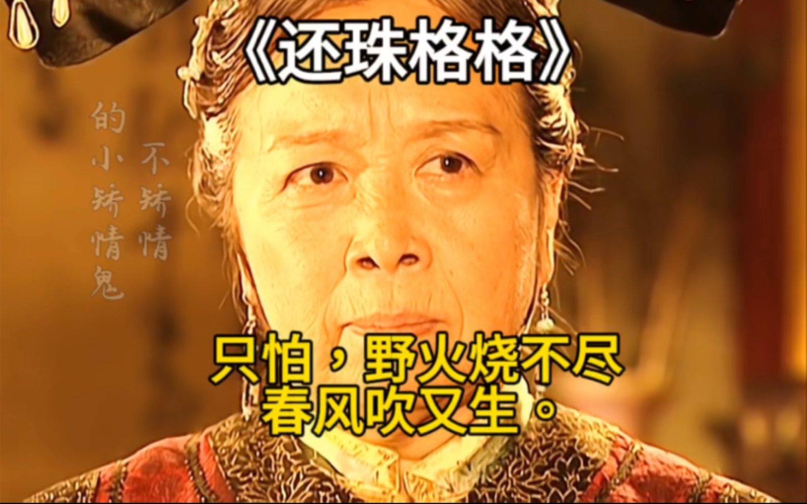 《还珠格格》只怕,野火烧不尽,春风吹又生。