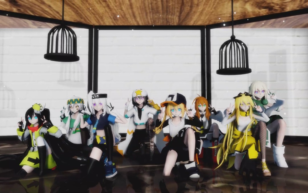 【凹凸世界MMD】凹凸防弹团大集合!男团、性转女团、黑化组三花聚...