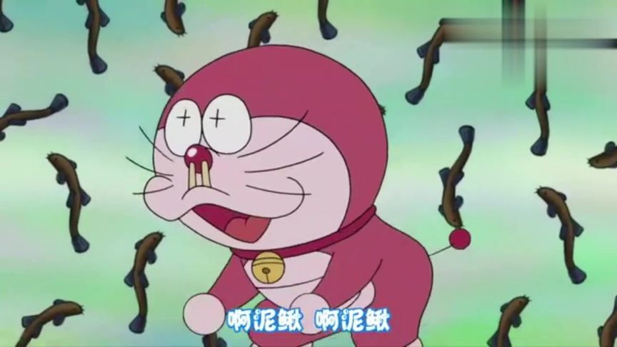 哆啦A梦不但改变了颜色,而且还变成了一个“神经病”!
