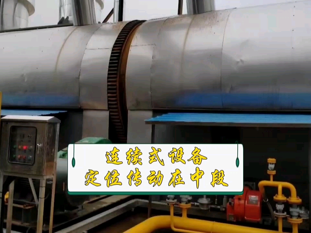 连续式设备通常炉体较长,多做三点或多点支撑;炉体传动定位在中段能...