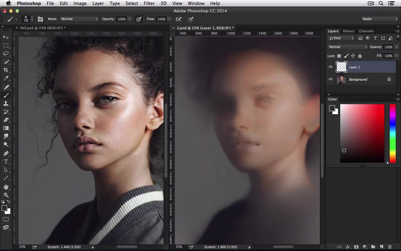 【肖像绘画】 Irakli Nadar 超写实肖像绘画技法【photoshop】