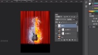 ps冰火吉他效果 背景制作 图片处理设计