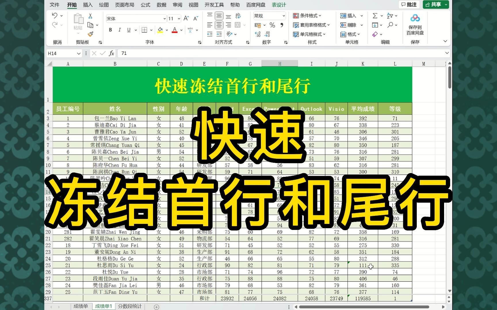 Excel表格:你还为来回滚动表格查看标题而烦恼?学会这招,助您职场...