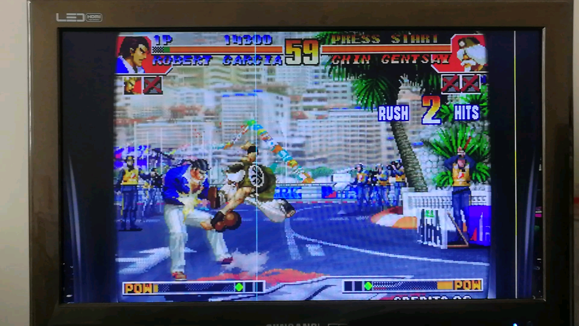 街机 模拟器 拳皇97 罗伯特 通关