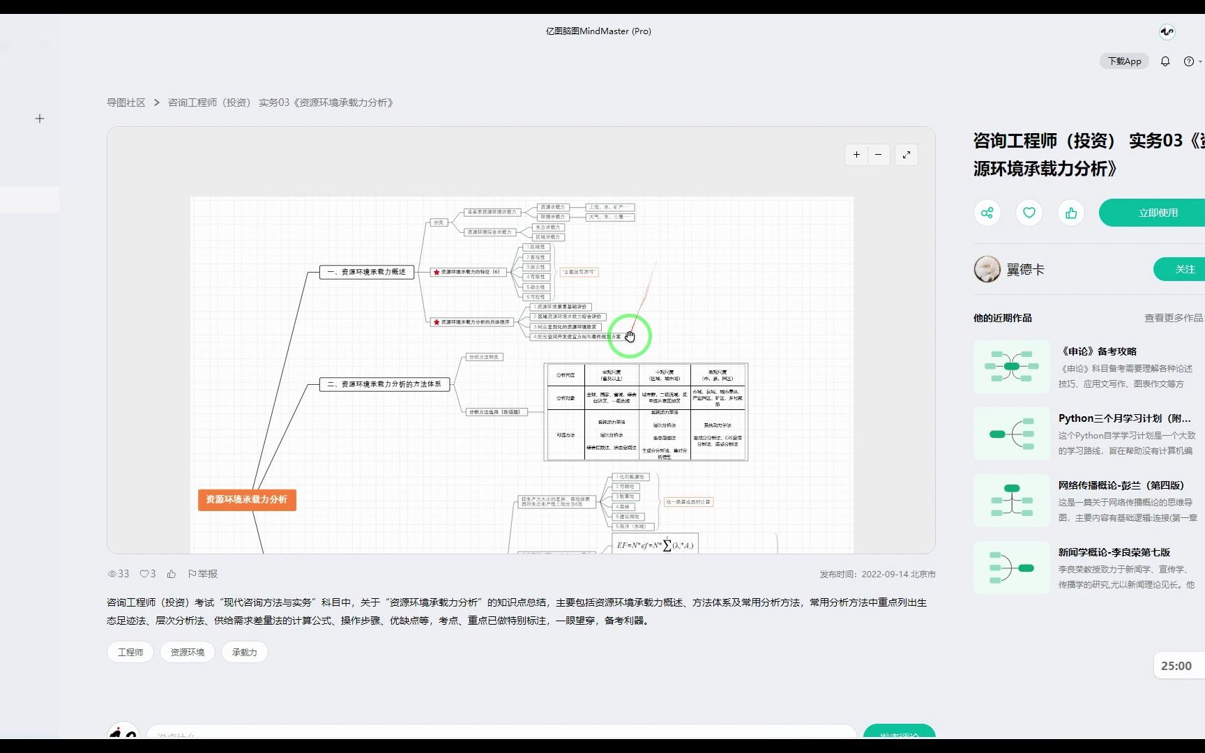 亿图脑图-咨询工程师(投资)职业资格考试备考!