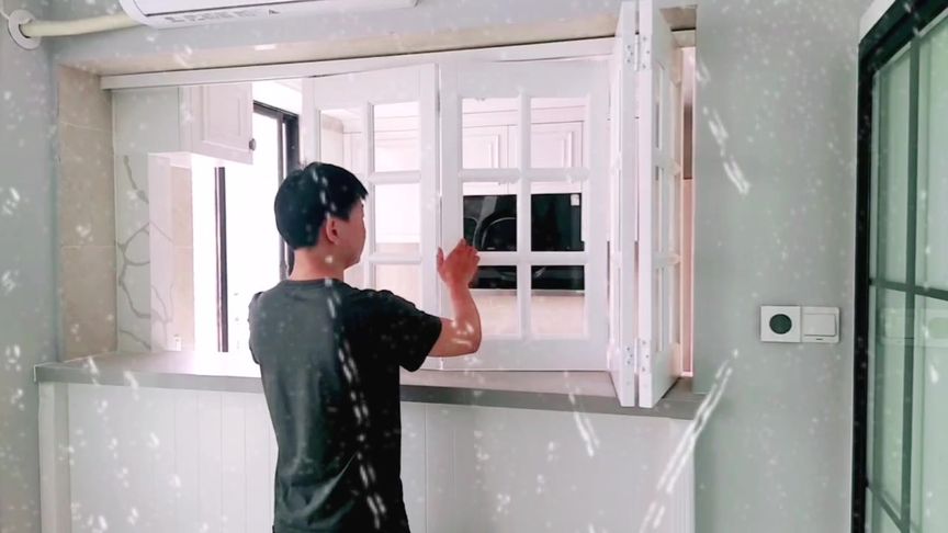 有了这个隔断窗再也不怕厨房油烟跑出来了!#设计 #装修 #隔断