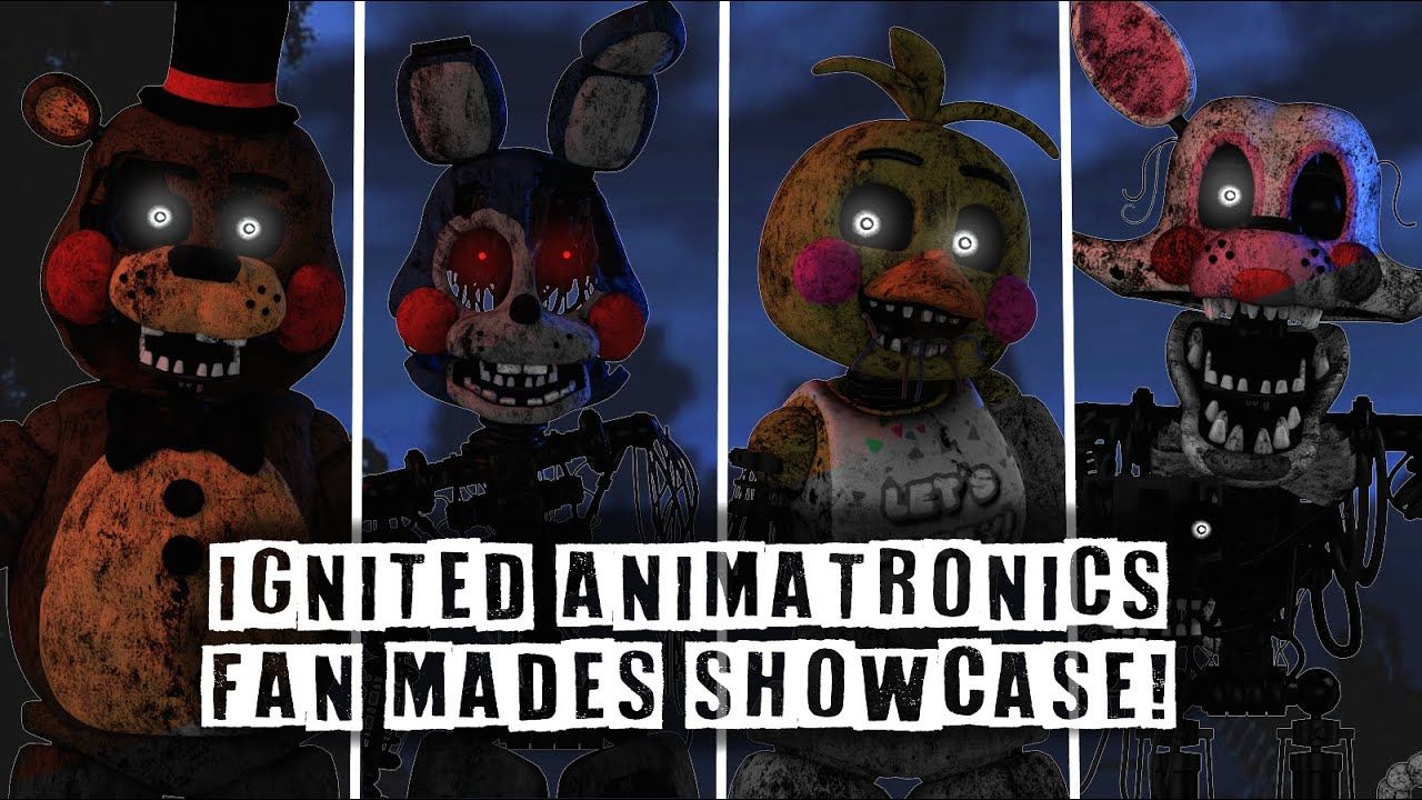 【玩具熊的午夜后宫】FNAF C4D 2代画风_单机游戏热门视频