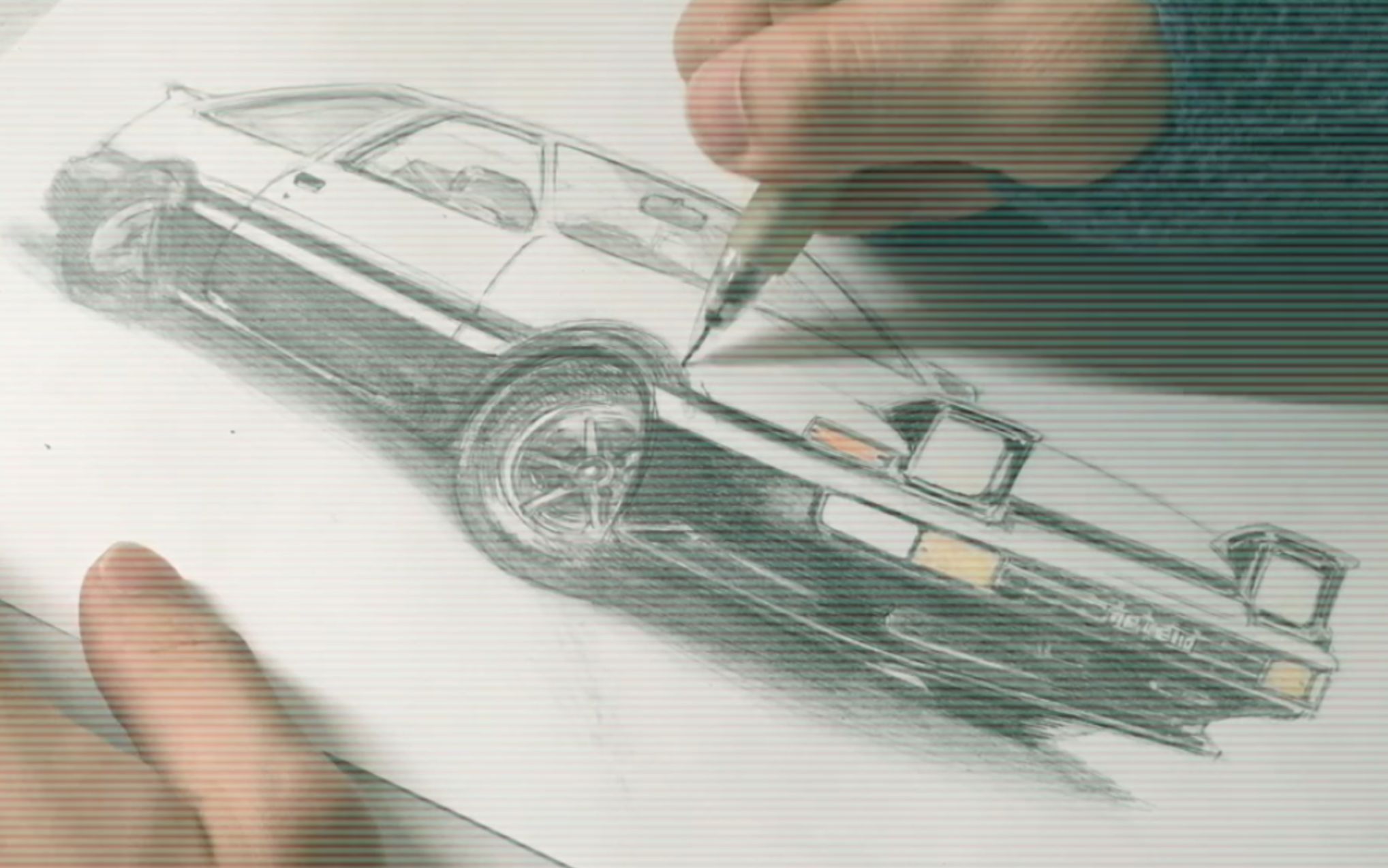 【手绘】头文字D 丰田 AE86 素描 教程 三分钟教你画AE86【铅笔】