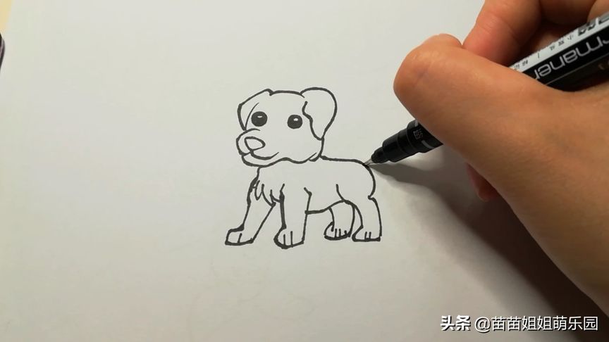 小狗简笔画,如何才能画好呢