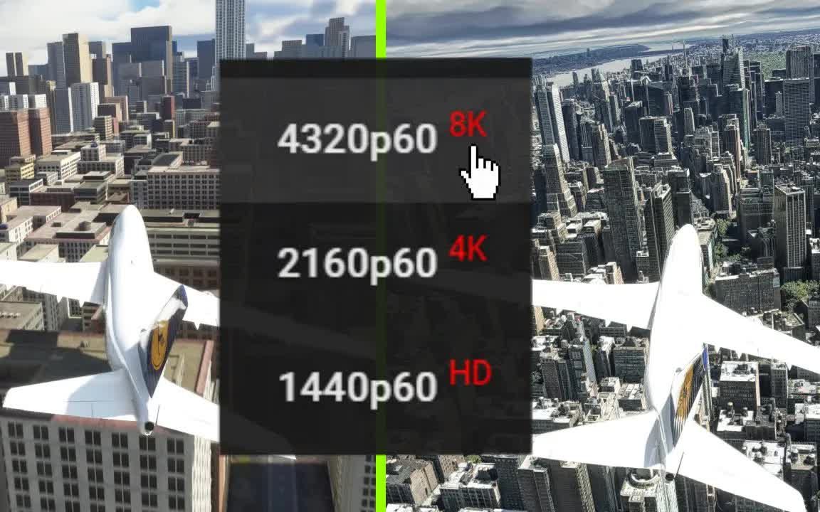 当我在微软模拟飞行上开8K | When i turned on the 8K Microsoft Flight ...