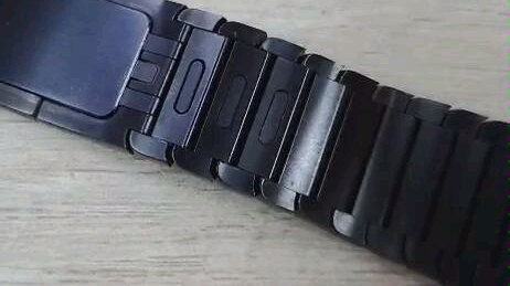 Apple watch42mm黑钢表带