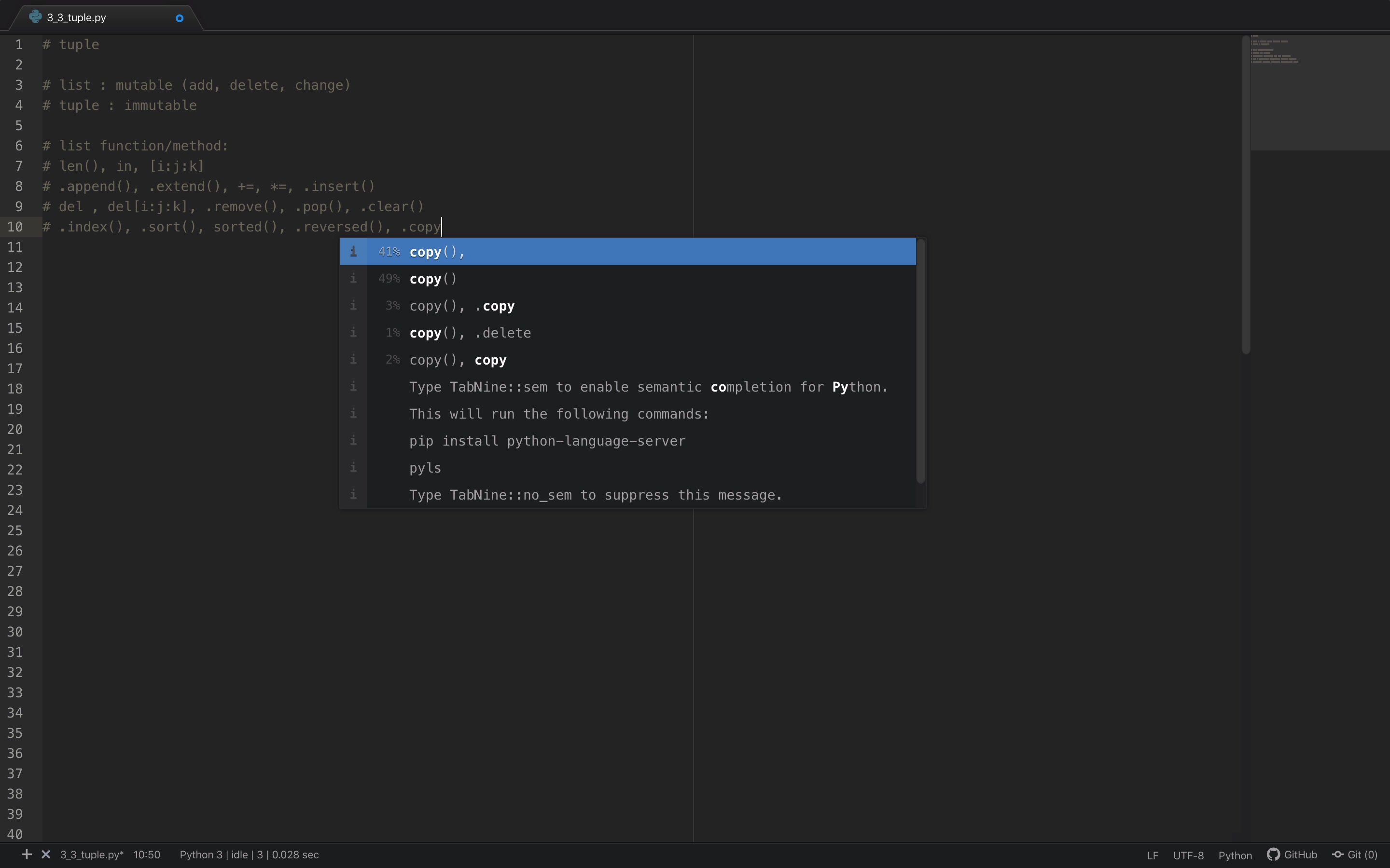 Python 3.3 Python Tuple