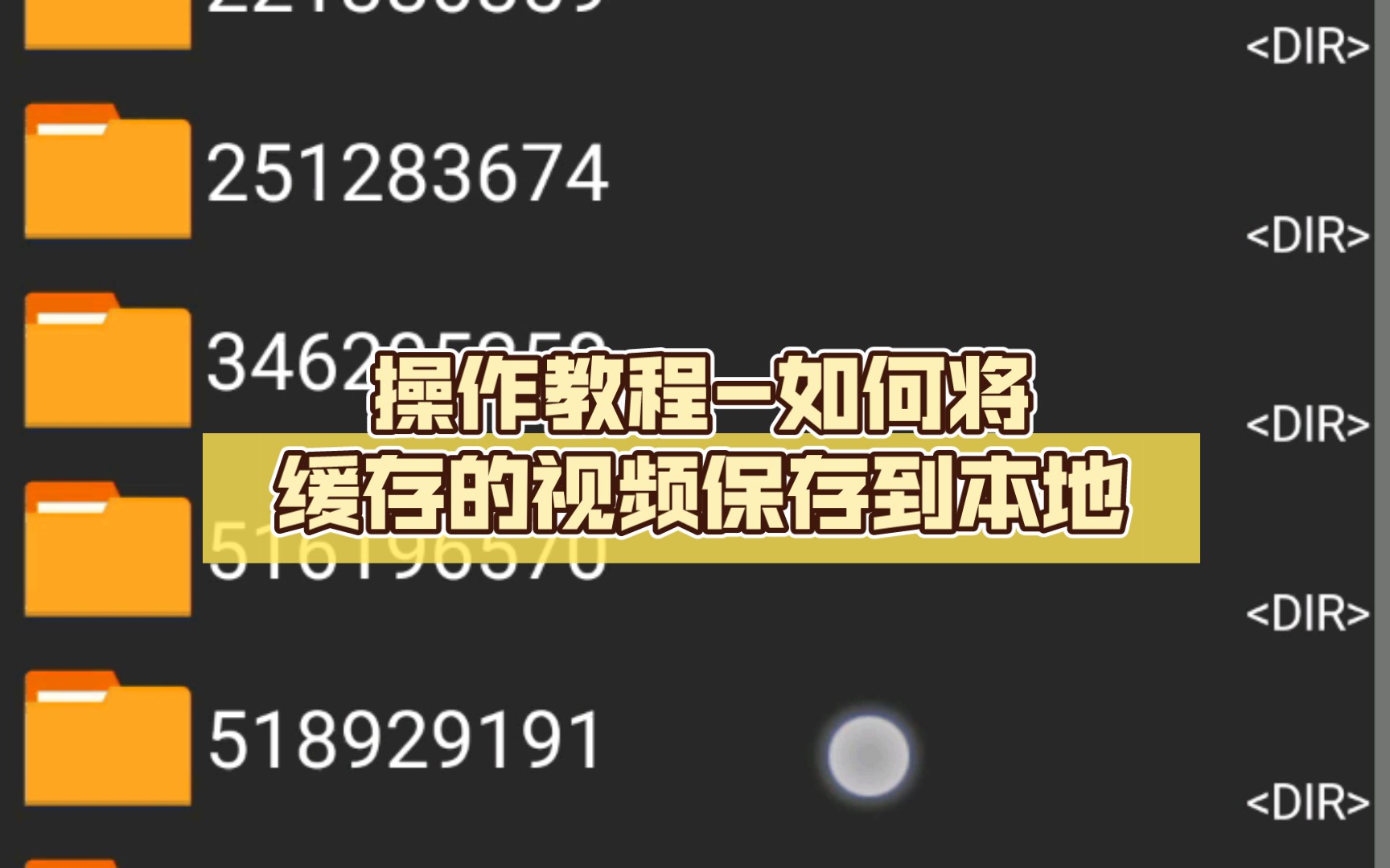 操作教程-如何将缓存的视频保存到本地