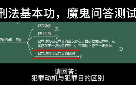 【刑法基本功】犯罪动机与犯罪目的区别