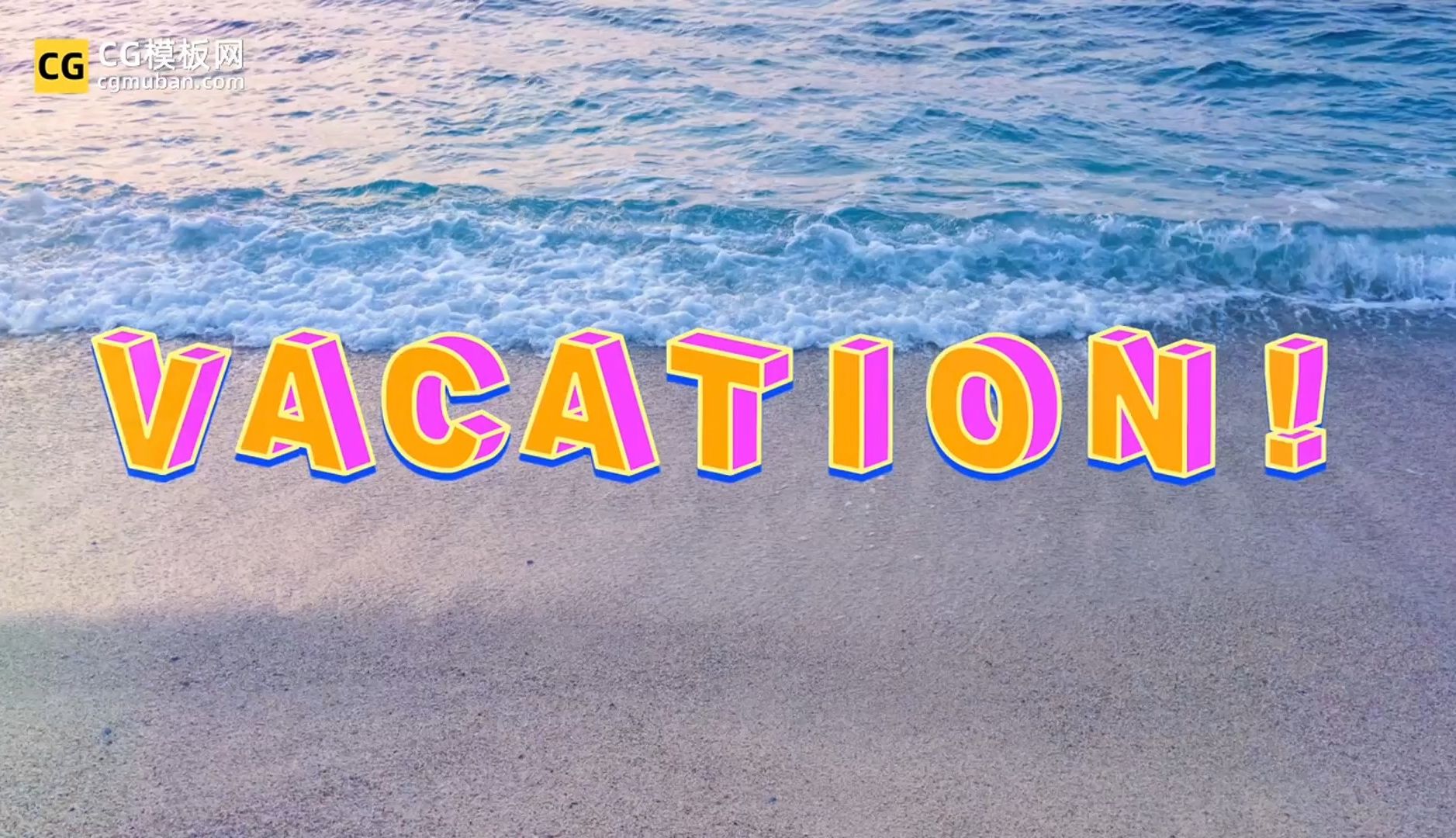 AE模板ߎ�英文字母字符符号数字3D文本动画