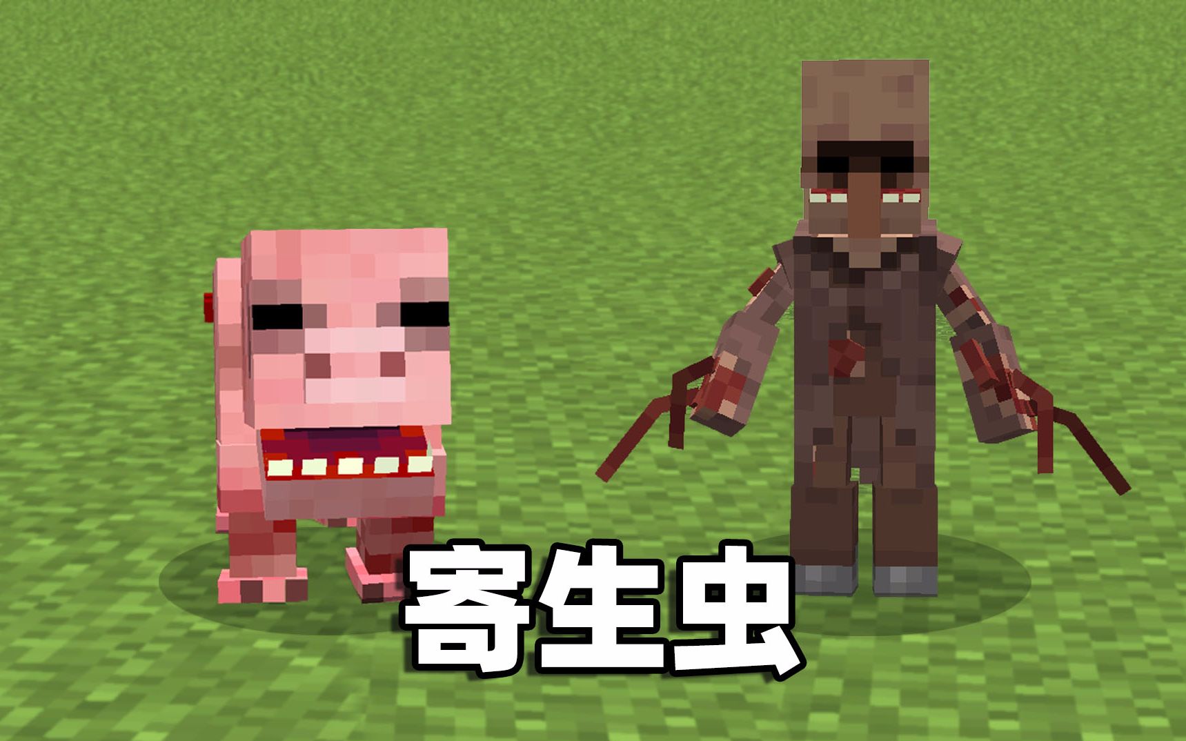 我的世界,但动物被寄生虫感染!?
