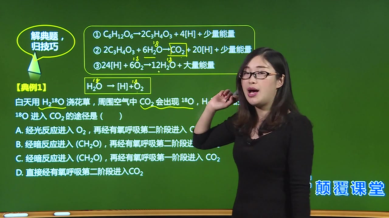 光合与呼吸专题——“化学方程式法”突破各个阶段