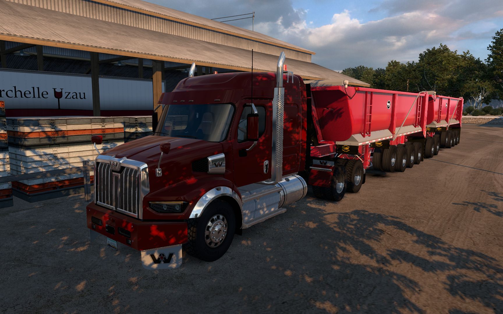 美国卡车模拟驾驶西星49X拉表层土亚利桑那州-科罗拉多州