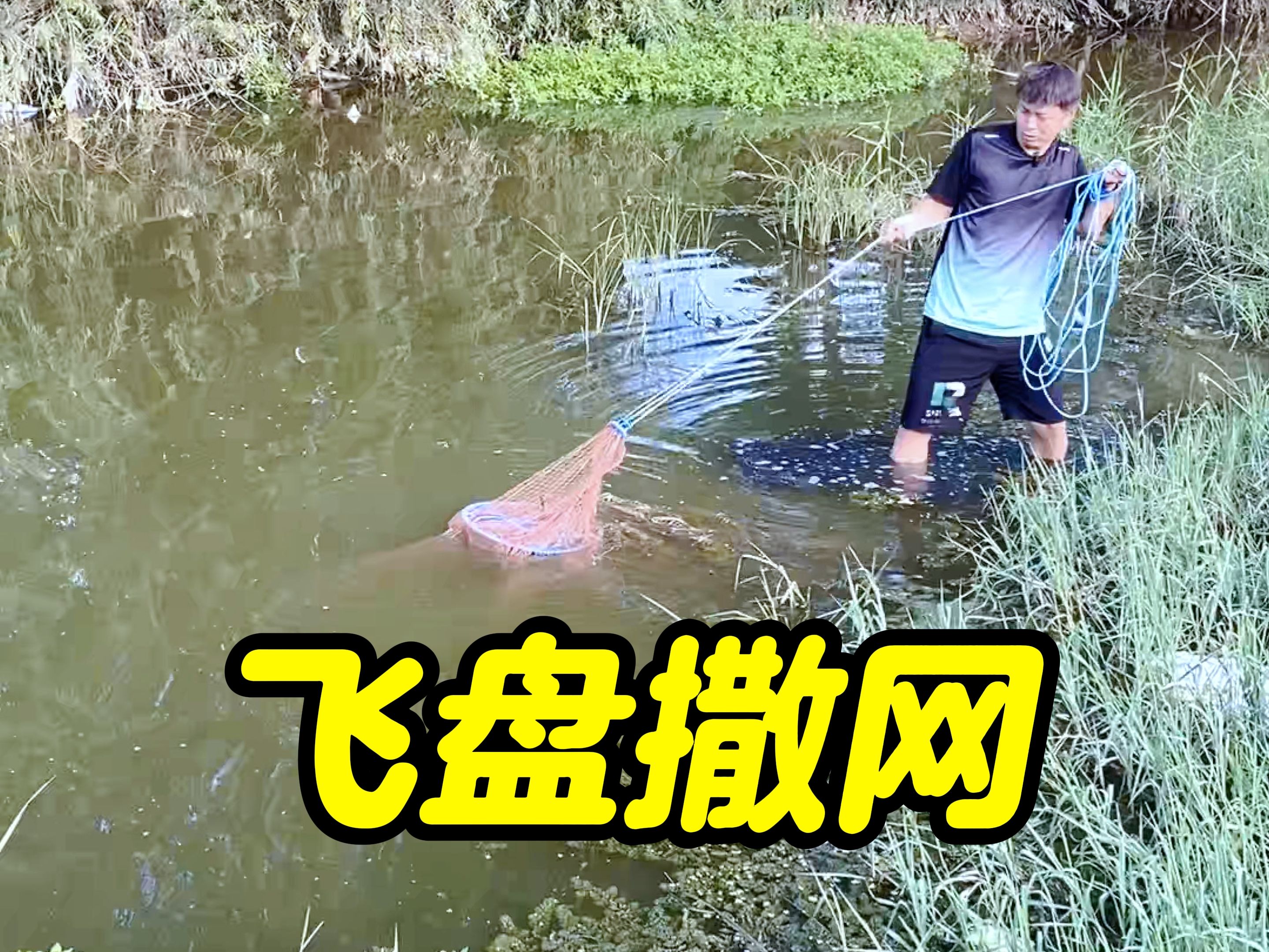 70多块钱买了一个4米8的飞盘撒网,看看到底好不好用?