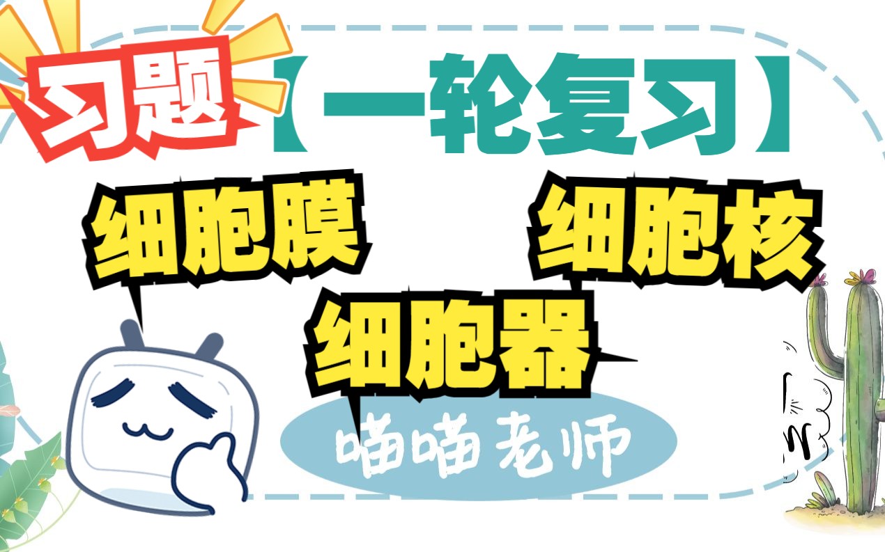 【刷题题】第三章 细胞膜 细胞器和细胞核【一轮复习-细胞基础】