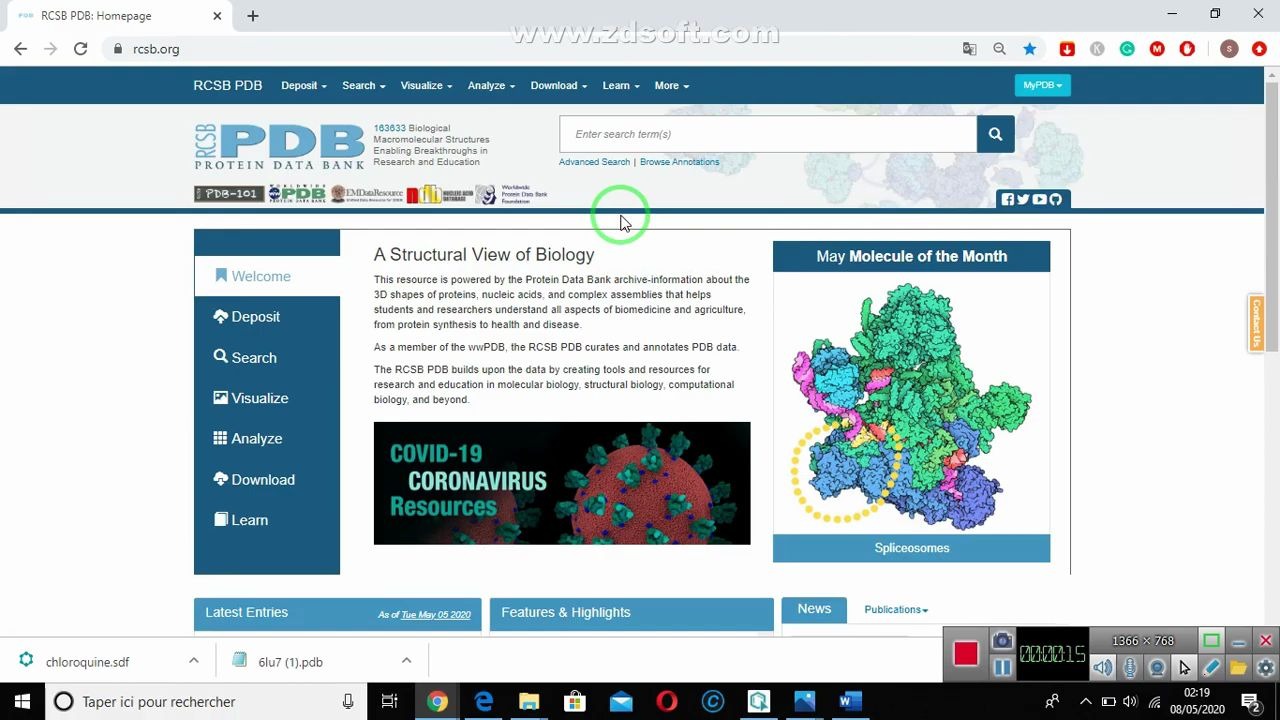 ...autodock与Discovery_Studio软件进行氯喹与COVID-19的分子对接分析