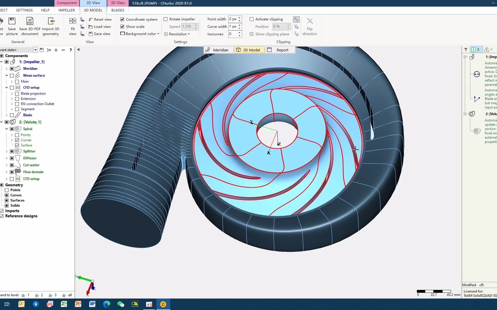 南航2院-Fluent-网格划分及求解器设置-三维叶轮内流模拟