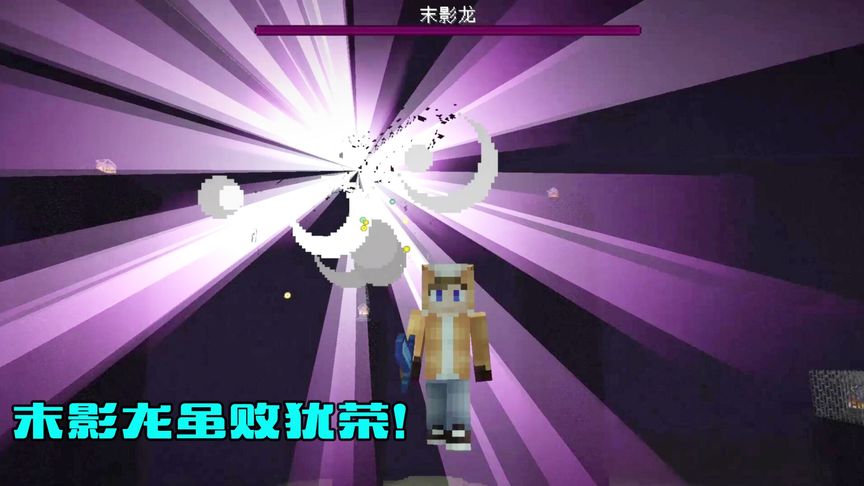 我的世界:拿着附魔锋利10000万的钻石剑!去打一下末影龙和凋零
