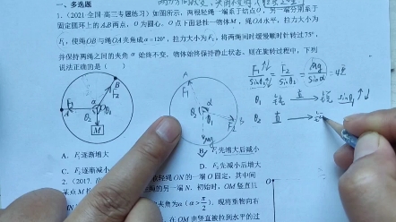 共点力平衡 拉密定理 解题很快