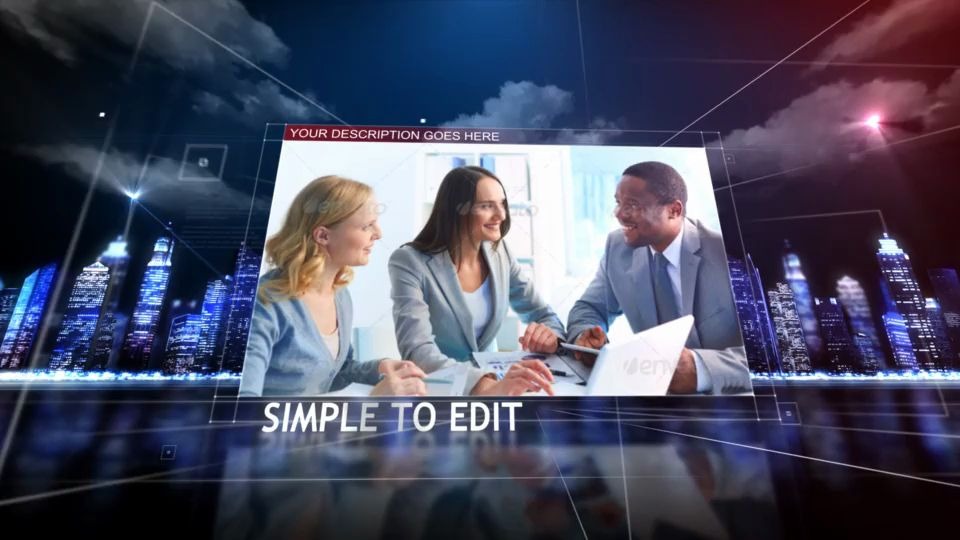 AE模板-公司商务展示人物介绍业务说明