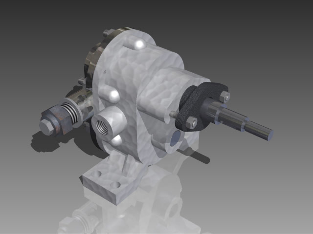 【Inventor动画展示】某比赛Inventor齿轮泵仿真视频