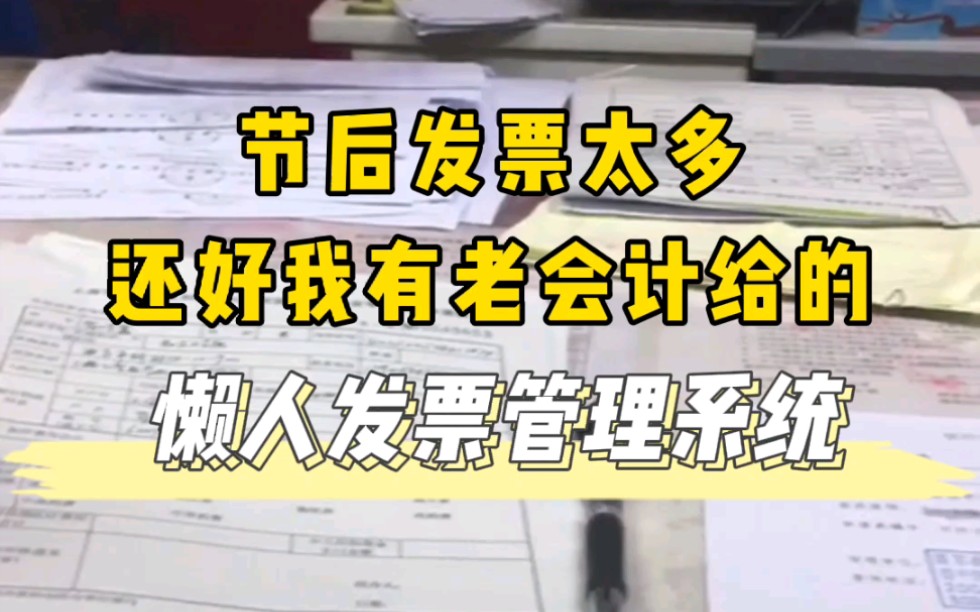 老会计的发票管理系统,真的是会计福音