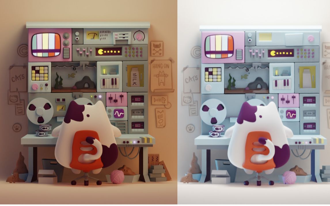 【3Dmax场景建模】用max建模打造你梦想中的电脑桌工作台。这配置...