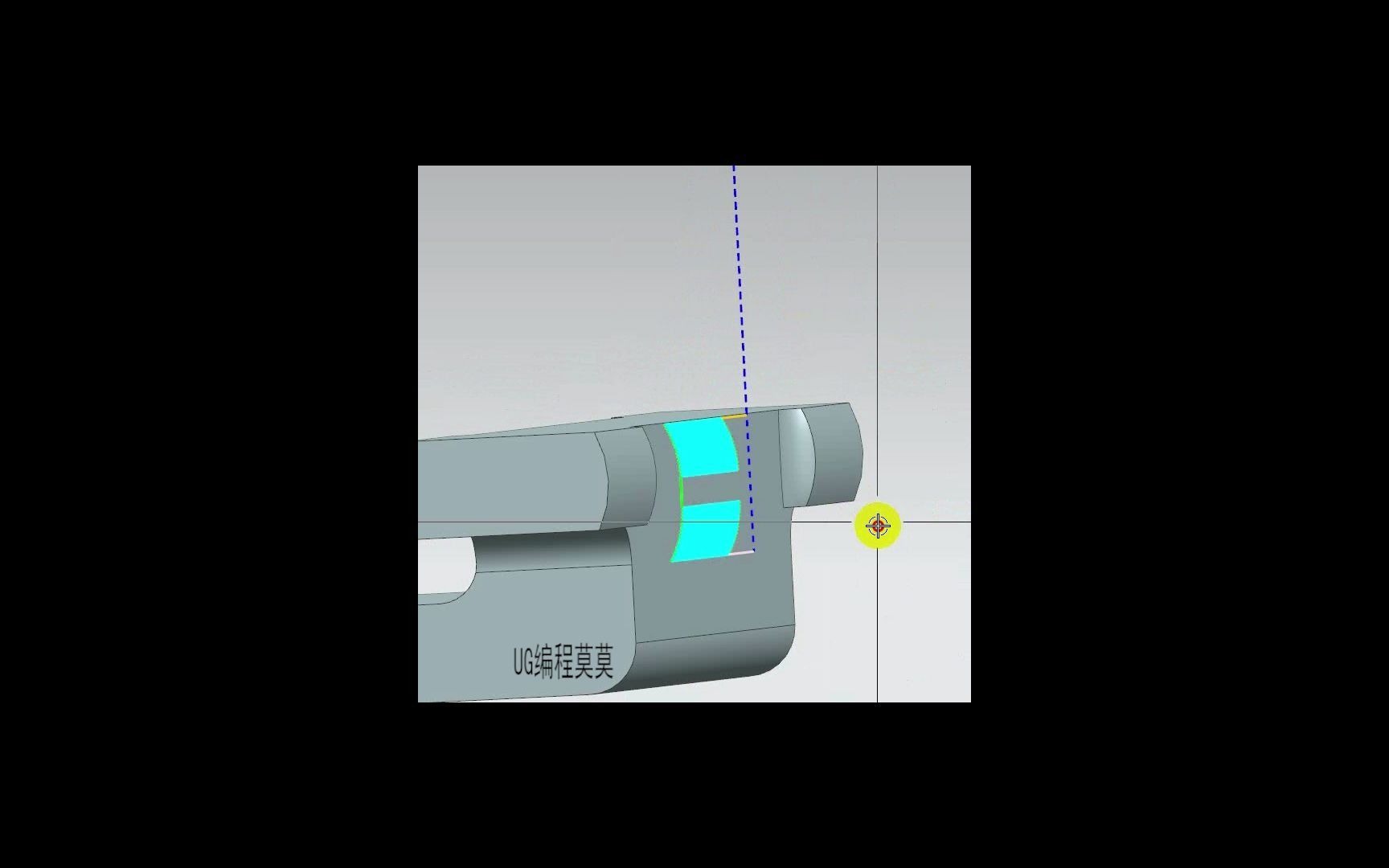UG编程T型刀灵活使用倒扣编程