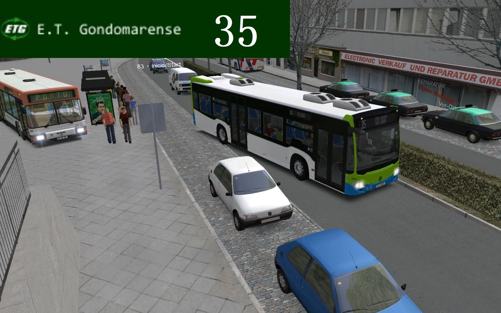 【OMSI2——Grande Porto 2021】35 Presa→Calvario【35路轰鸣的...