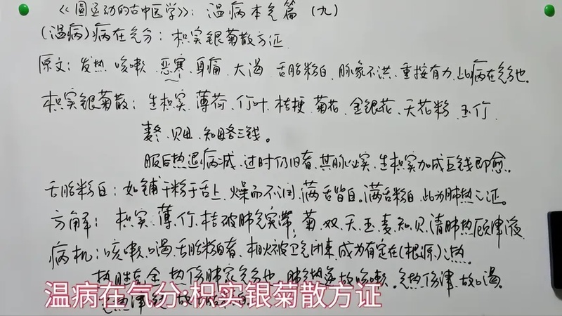 圆运动:温病在气分:枳实银菊散方证