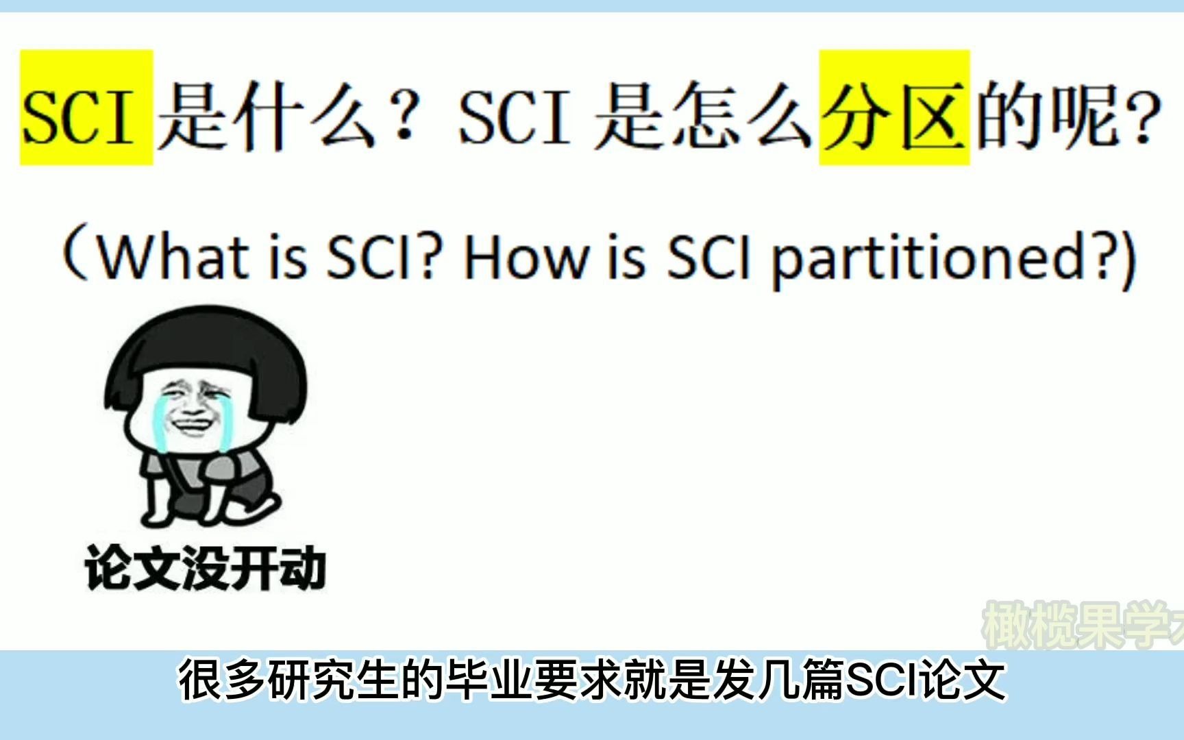 SCI是什么?SCI是怎么分区的?两分钟带你解答!