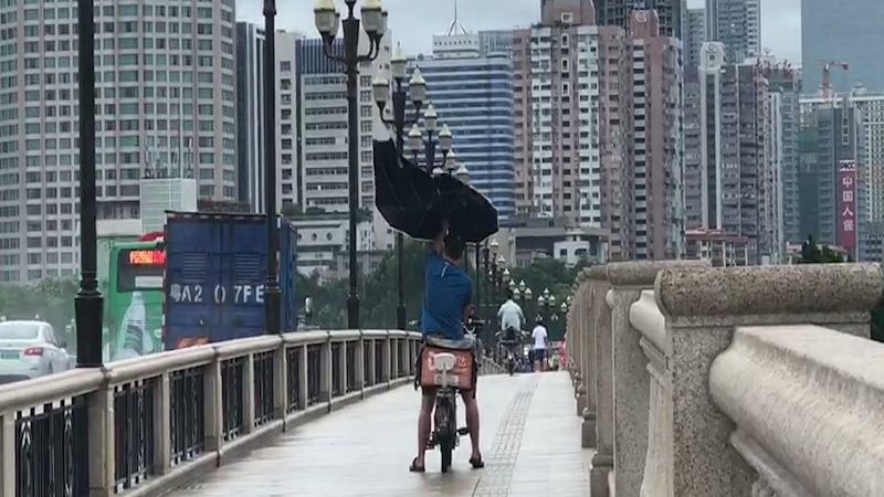 台风韦帕袭城!视频记录风云变幻瞬间,暴雨黄色信号生效