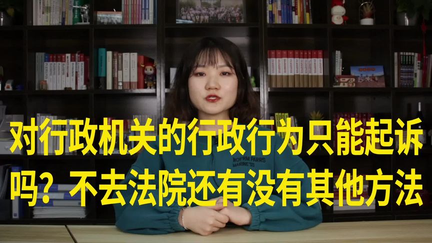 对行政机关的行政行为只能起诉吗?不去法院还有没有其他方法