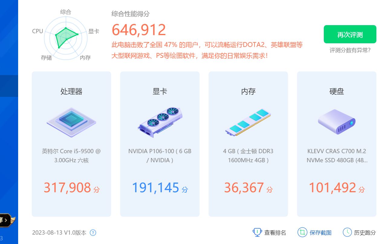 当你使用极差的cpu与内存搭配p106玩游戏._网络游戏热门视频