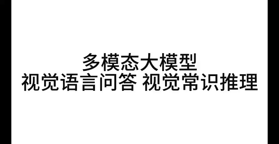 算法研究员带你学AI研究员|多模态大模型视觉语言问答视觉常识推理