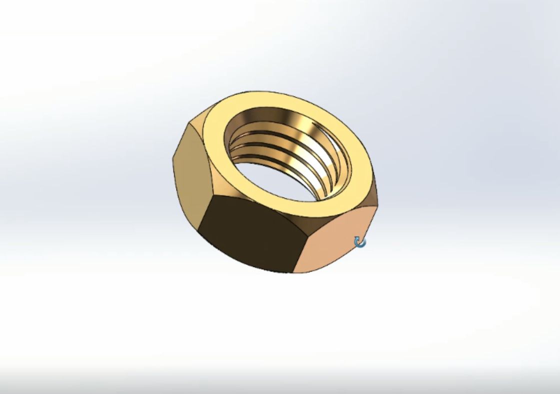 机械大佬用SolidWorks五个步骤轻松绘制螺母,小白必看!